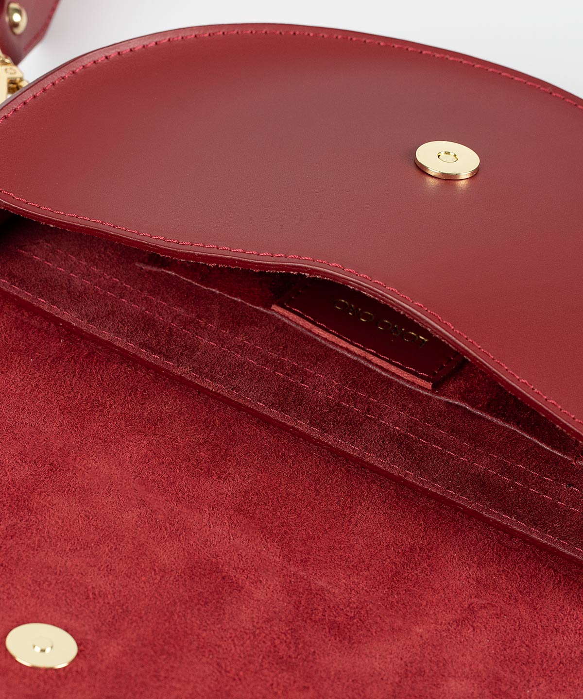Moon saddle bag rosso | Loro Oro